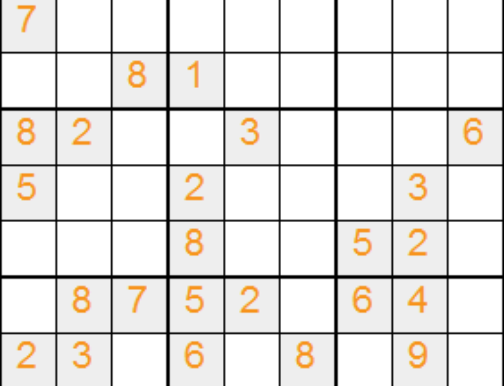 Sudoku Facile grille n°36 | Comptazine