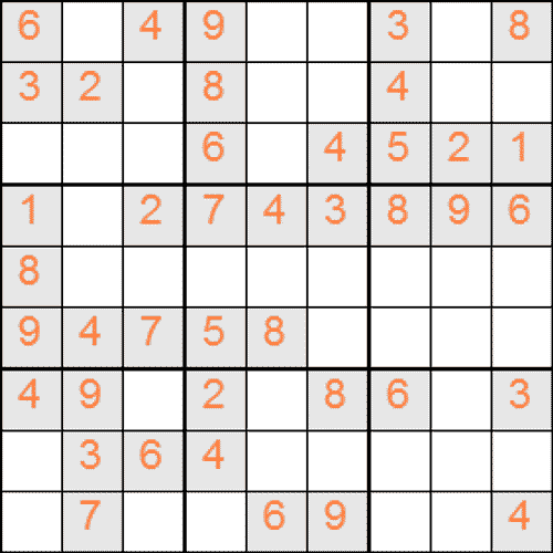 Sudoku Facile grille n°36 | Comptazine